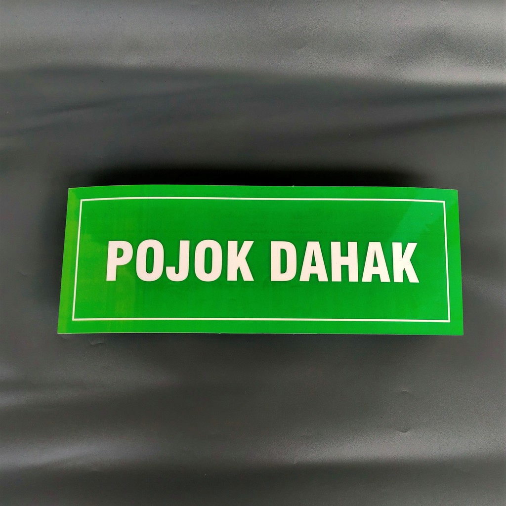 Jual Stiker Pojok Dahak Vinyl | Stiker Penanda Tempat Mengeluarkan ...