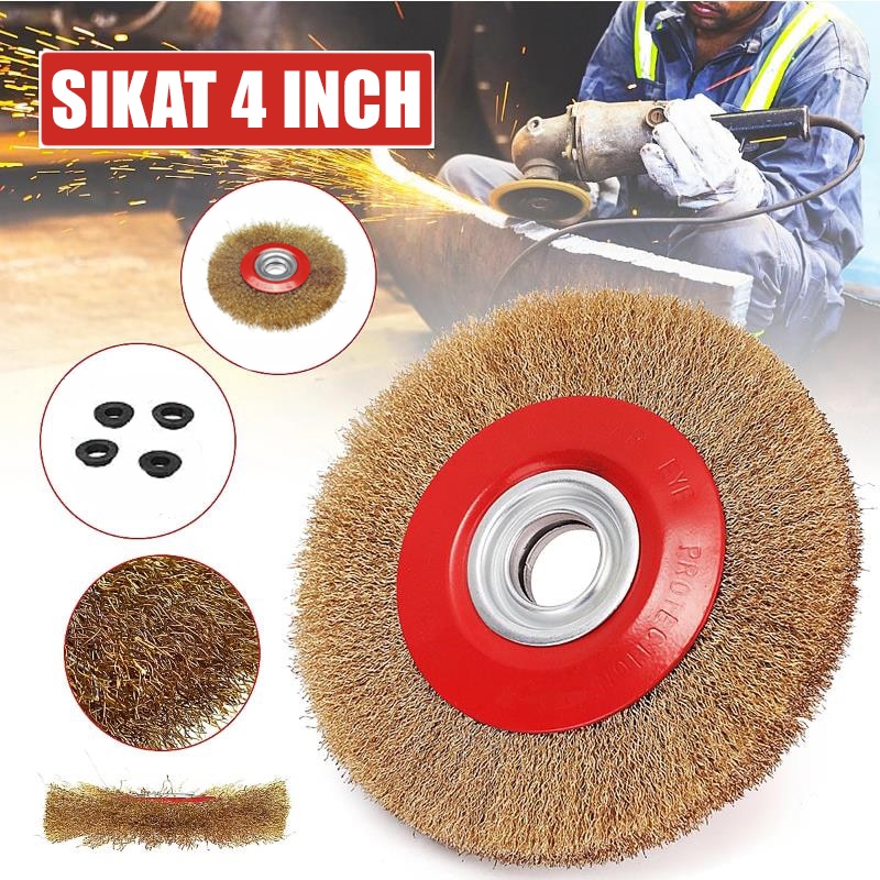 Jual Sikat kawat piring 4 inch sikat kawat gerinda duduk termurah ...