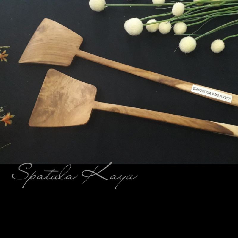 Jual Spatula Kayu /sutil Kayu Jati | Shopee Indonesia