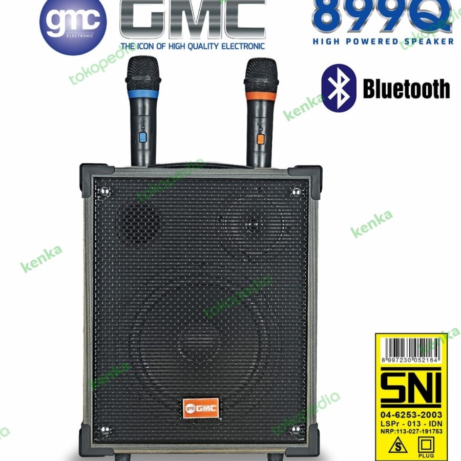 Jual SPEAKER GMC 899Q DENGAN SUARA BOMBASTIS DAN DOUBLE MIC KARAOKE ...