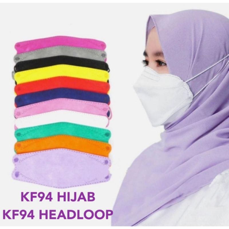 Jual Masker Hijab | MASKER KF94 HIJAB CHASA ICARE 3D STEREOSCOPIC FISH ...