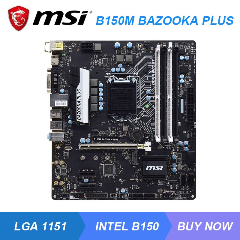 Jual PREORDER Motherboard 1151 MSI B150M BAZOOKA PLUS LGA 1151 Motherboard DDR4 Intel B150 SATA ...