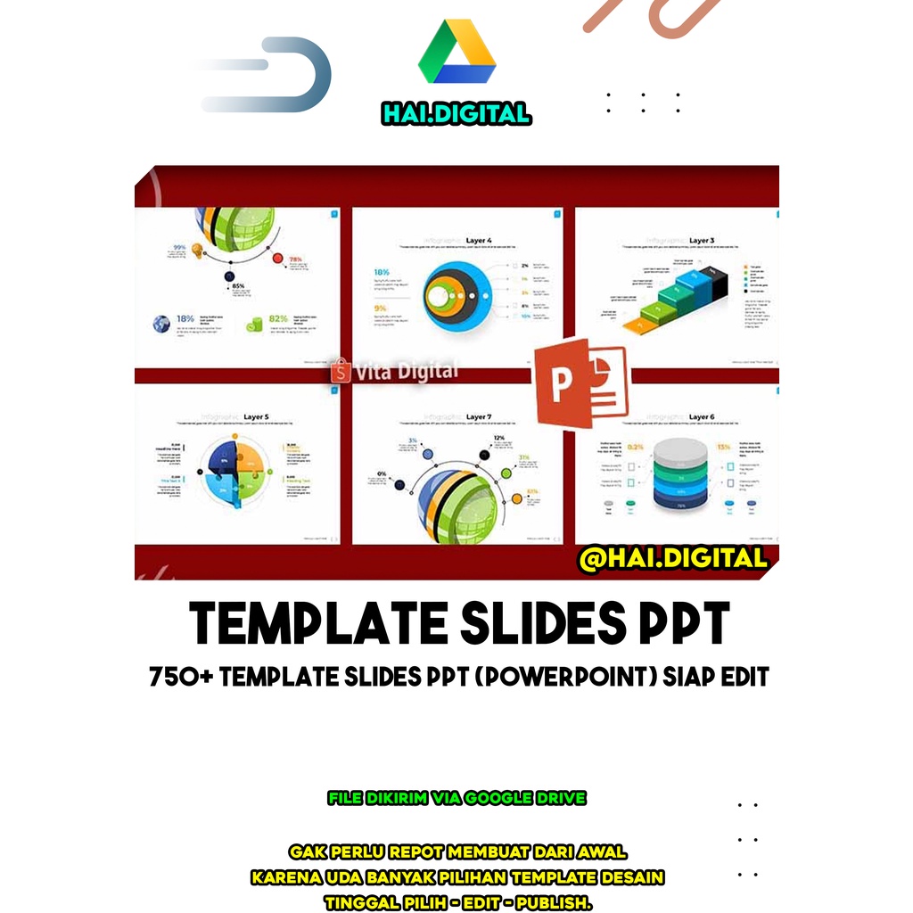 Jual 750+ Template Slides PPT (Powerpoint) Siap Edit | Shopee Indonesia