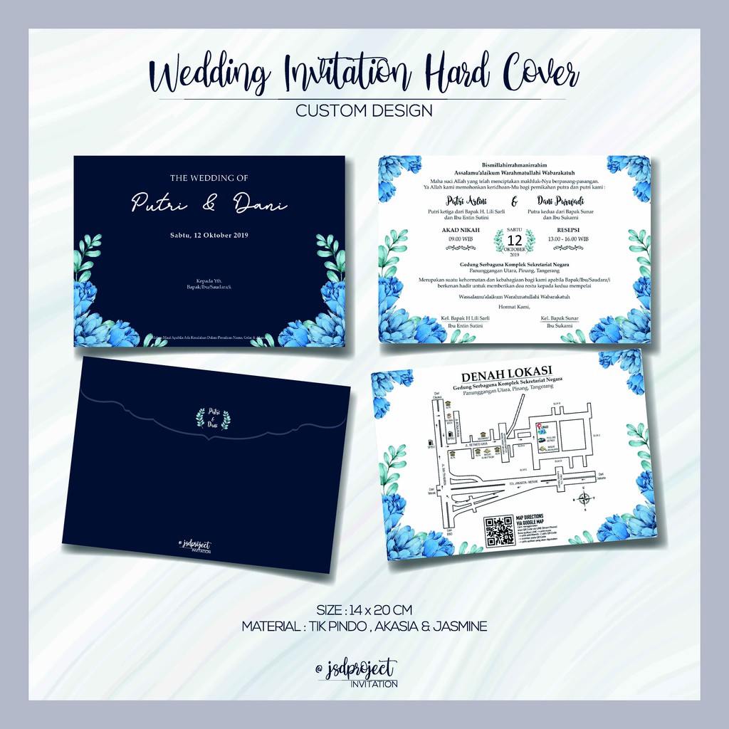 Jual Undangan Pernikahan Hard Cover Amplop / Undangan Pernikahan ...