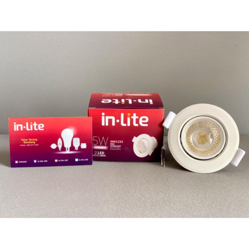 Jual LAMPU LED SPOTLIGHT MINI DOWNLIGHT INLITE 5W 5 WATT - INDC232 ...