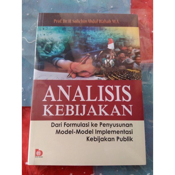 Jual Analisis Kebijakan - Prof. Dr. Solichin Abdul Wahab #AKSARA ...