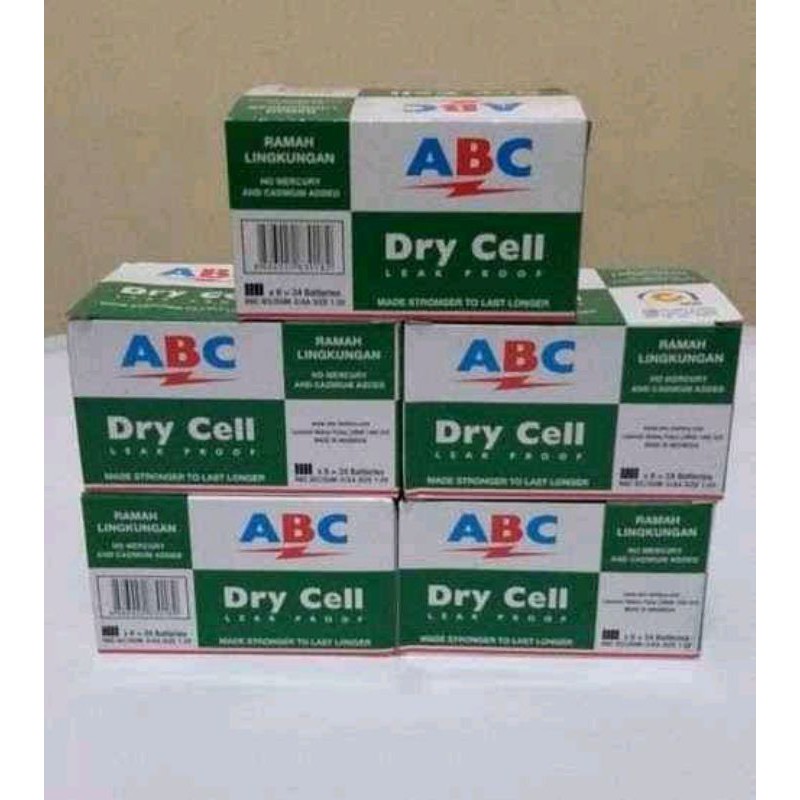 Jual batu baterai abc jam dinding. pembelian min. 1 pak | Shopee Indonesia