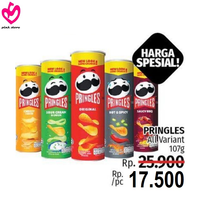 Jual PRINGLES Potato Crisps New Look Kemasan baru 107gr | Shopee Indonesia