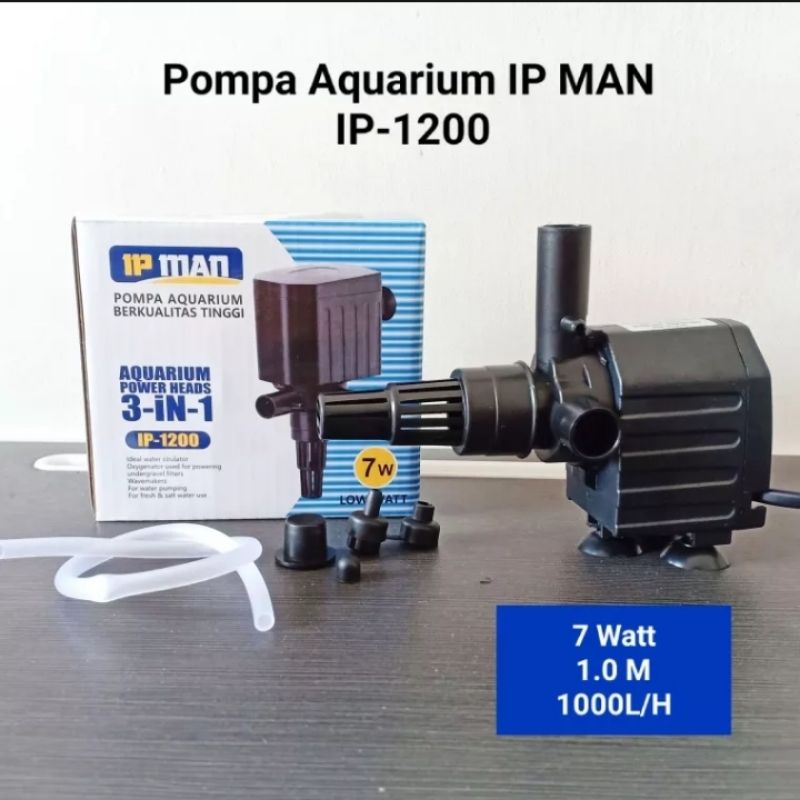 Jual Pompa aquarium pompa power heads 3in1 IP MAN IP-1200 output 1000 L ...