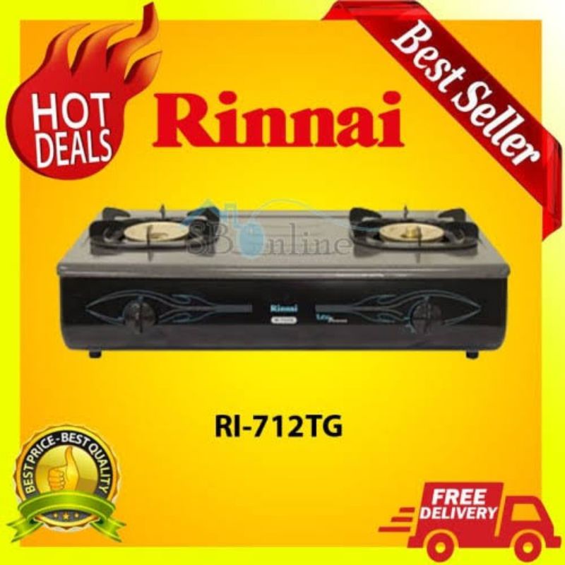 Jual KOMPOR GAS 2 DUA TUNGKU RINNAI RI 712 RI712 TG 712TG RI712TG API ...