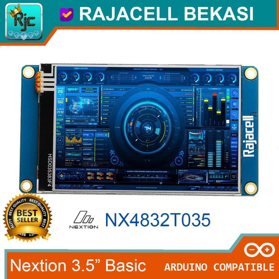 Nextion 3.5" HMI UART LCD TFT + Touchscreen 480 x320px for Arduino | Shopee Indonesia