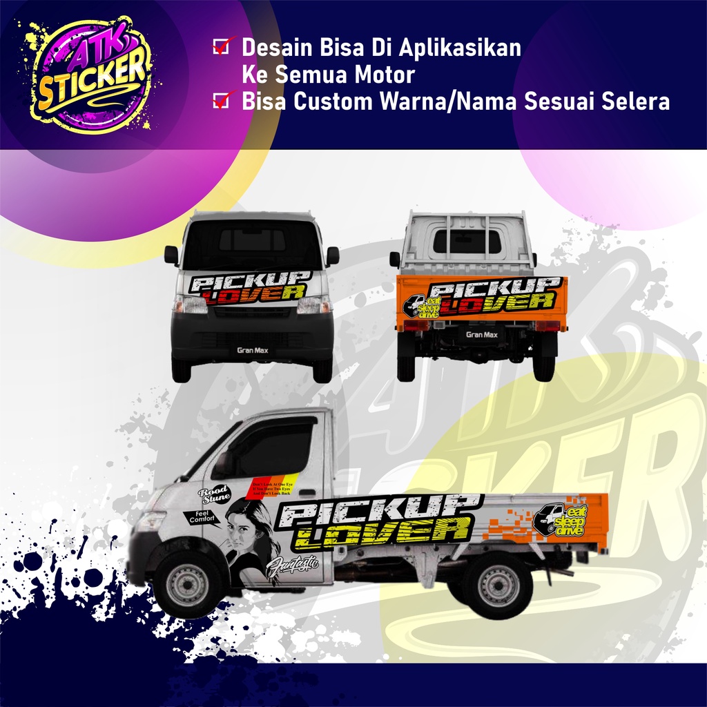 Jual Decal Pick Up FullBody L300, GRANDMAX, CARRY Full Blok Stiker Full ...