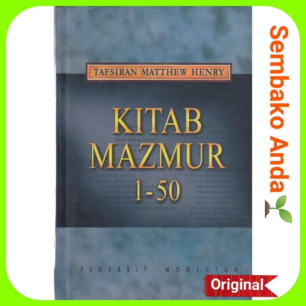 Jual A) Kitab Mazmur 1-50. Tafsiran Alkitab Matthew Henry. | Shopee ...