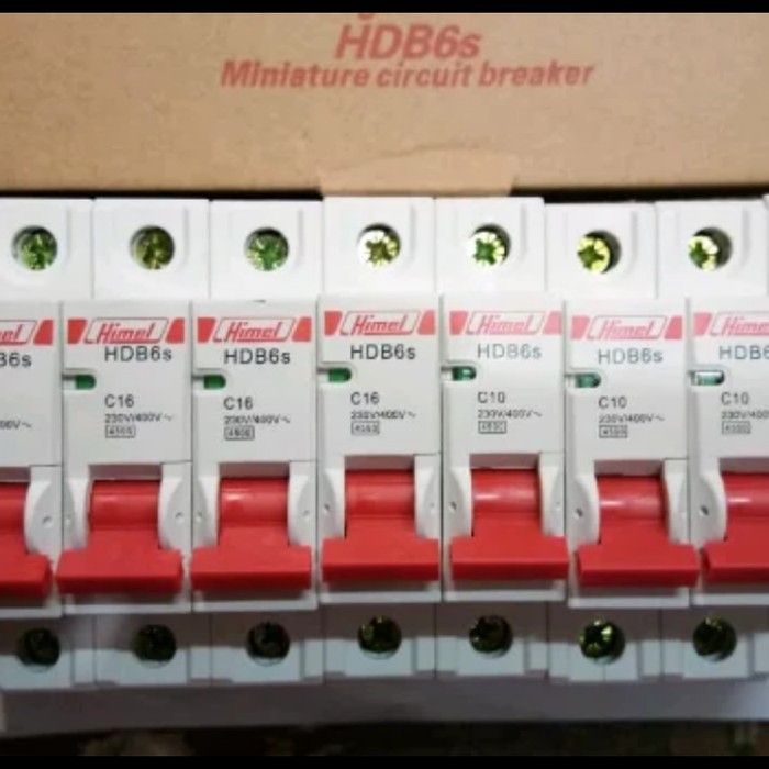 Jual MCB 1P / 1 Phase 1A - 63A 4.5Ka merk Himel SNI Indonesia|Shopee ...