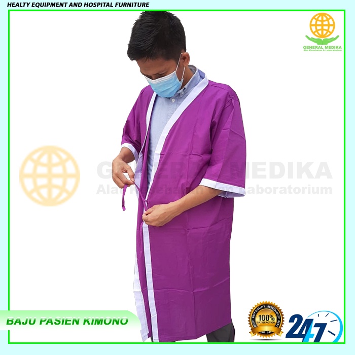 Jual Baju Pasien | Baju operasi Model Kimono | Baju rumah sakit ...