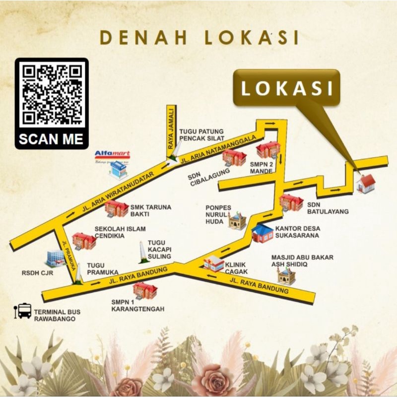 Jual Denah Lokasi Bonus Barcode | Shopee Indonesia