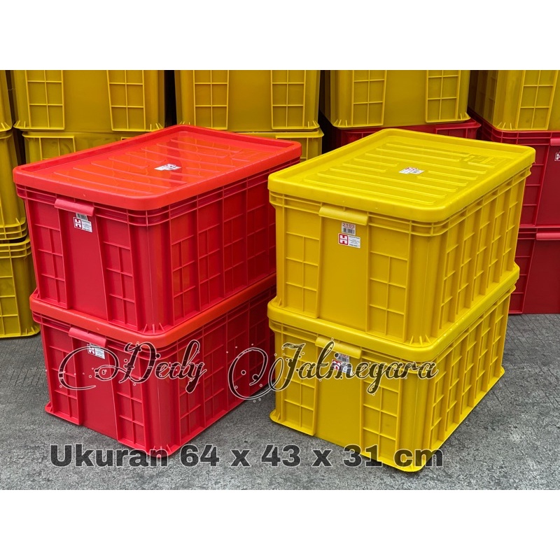 Jual Container Box Industri + Tutup 2103 / Keranjang Industri Rapat ...
