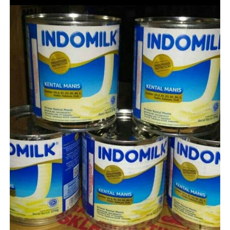Jual Susu Kental Manis Indomilk Kaleng 370gr Indonesia|Shopee Indonesia