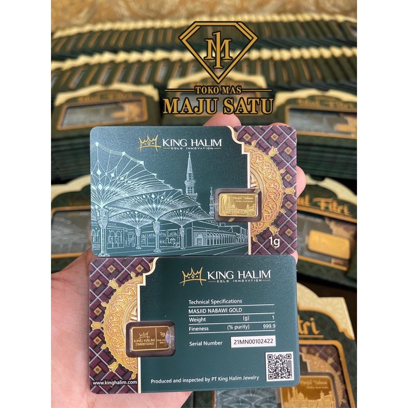 Jual LOGAM MULIA EMAS KING HALIM 1GR - MASJID NABAWI | Shopee Indonesia