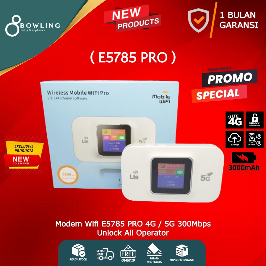 Jual Modem Wifi E5785 PRO Mifi 4G / 5G 300Mbps Unlock All Operator Bisa ...