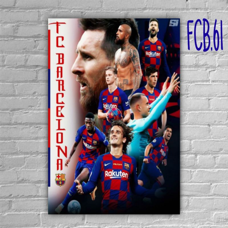 Jual POSTER DINDING BARCELONA FC FCB.61-FCB.68/TANPA BINGKAI. | Shopee ...