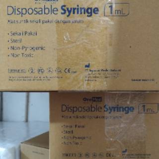Jual Spuit 1cc onemed / syringe 1cc onemed / suntikan onemed / spuit ...