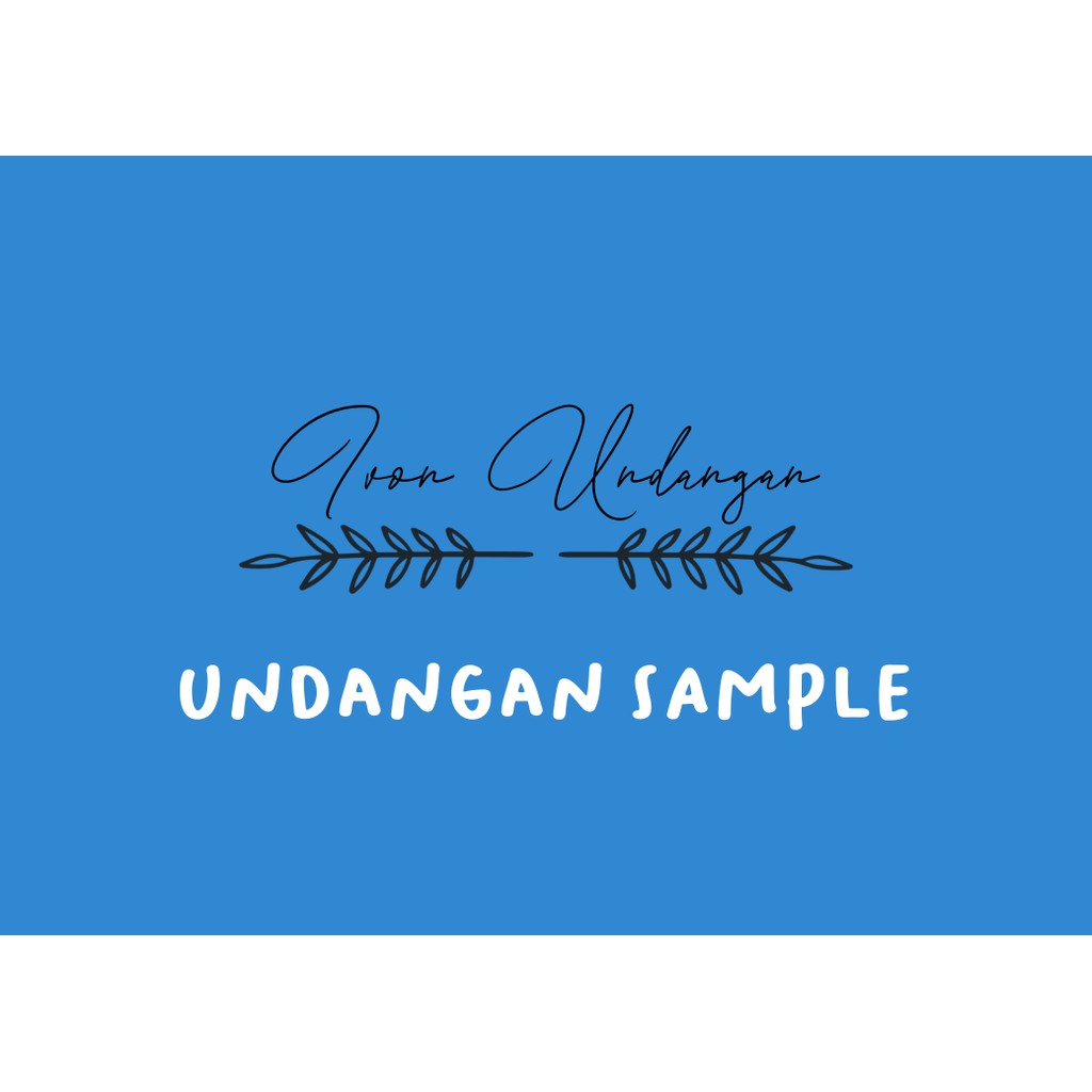 Jual Sample undangan pernikahan (ISI 5 RANDOM) | Shopee Indonesia