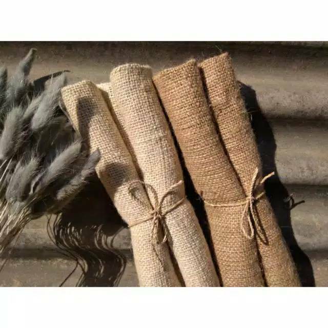 Jual Kain Goni B0urlap Jute Natural Kain Rustic 45 x 55 | Shopee Indonesia