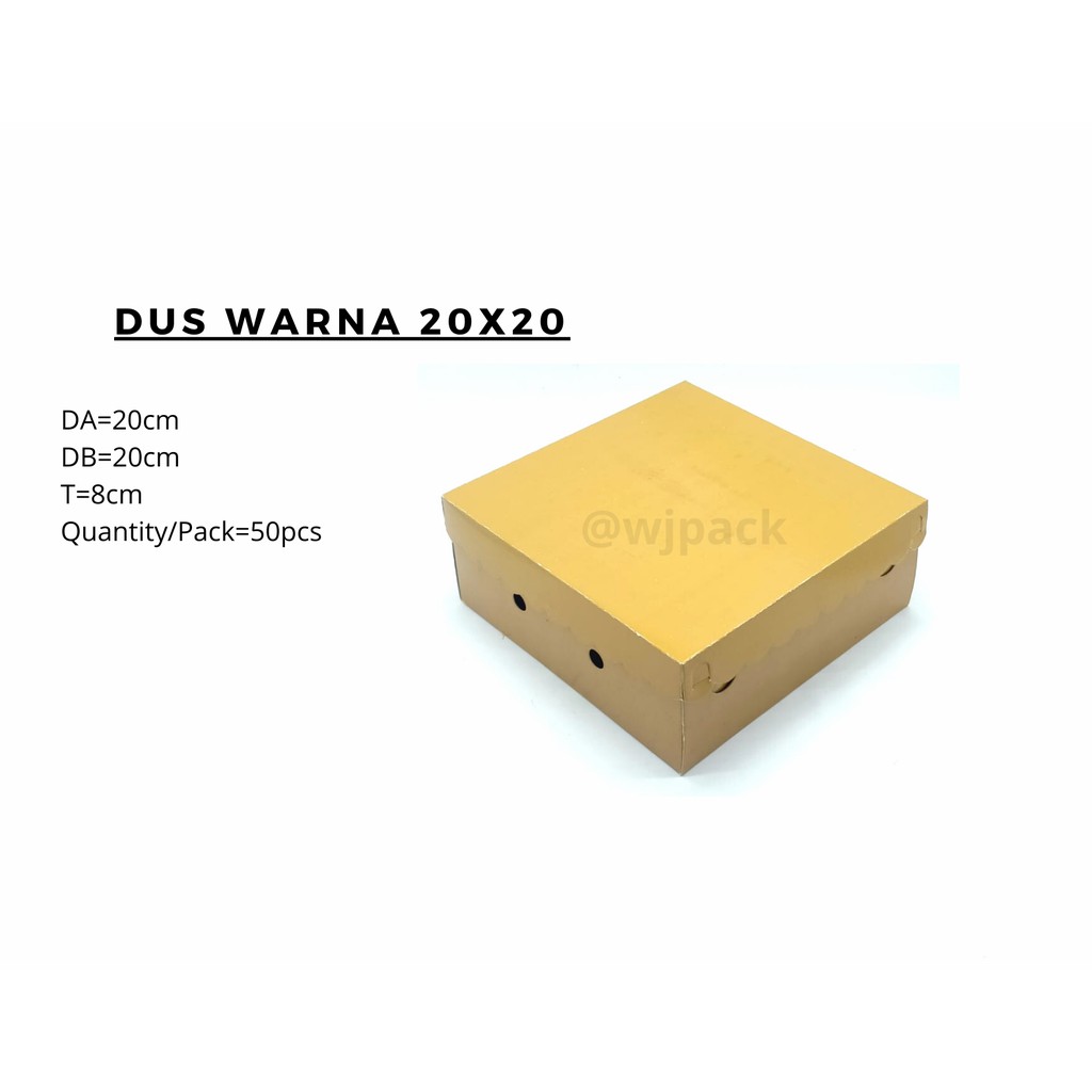 Jual DUS GOLD UKURAN 20X20 ISI 50PCS | Shopee Indonesia