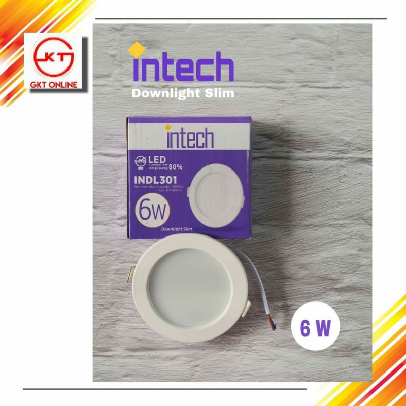 Jual Led Panel Intech Downlight 6 watt | Shopee Indonesia