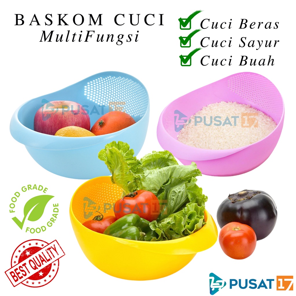 Jual WADAH CUCI BERAS / BASKOM CUCI BERAS SAYUR BUAH ALAT CUCI BERAS ...
