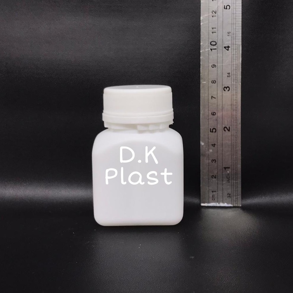 Jual Botol Kapsul Kotak Isi 30 - 50 Butir / Botol Plastik Putih Doff ...