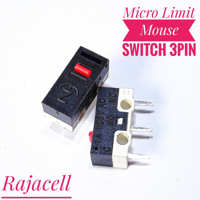 Jual Mouse Limit Switch Micro Switch Saklar Push Button 3Pin kecil 1A - 2A | Shopee Indonesia