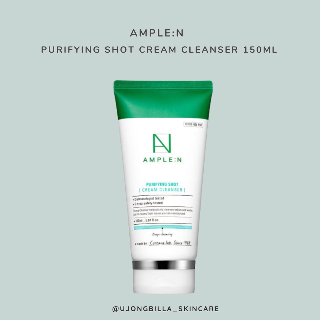 Jual AMPLE:N Purifying Shot Cream Cleanser - 150ml | Shopee Indonesia