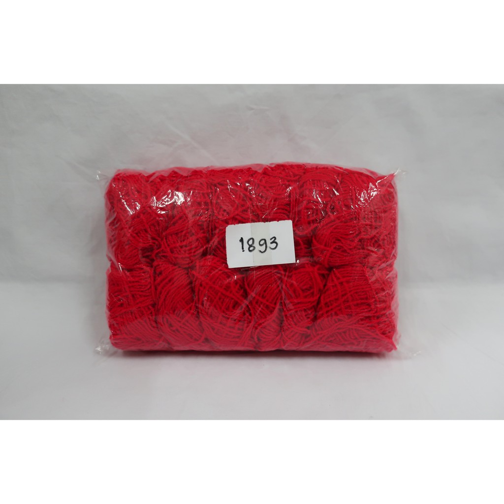 Jual Benang Wol Ply Kecil/Siet/Acrylic Yarn (Warna Merah) | Shopee ...