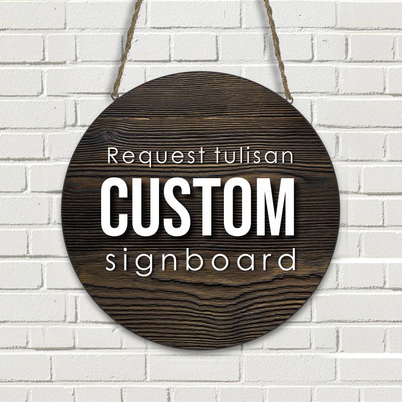 Jual Sign Board custom bulat kayu mdf | Shopee Indonesia