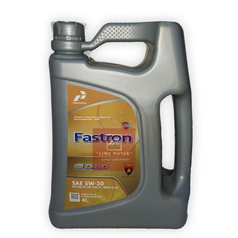 Jual Oli Pertamina Fastron Gold SAE 5W-30 API SN CF 4 Liter Original ...
