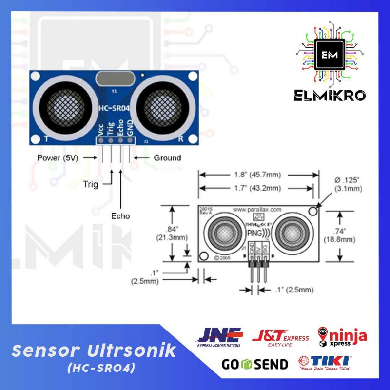 Jual Sensor Ultrasonik Hc sr04 | Shopee Indonesia