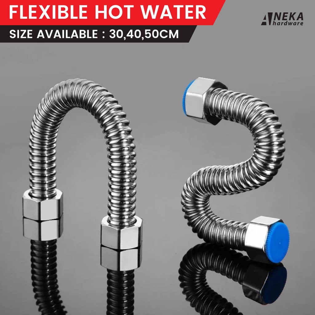 Jual Selang Flexible Hose Kaku 30 40 50cm Solvex / Selang Water Heater | Shopee Indonesia