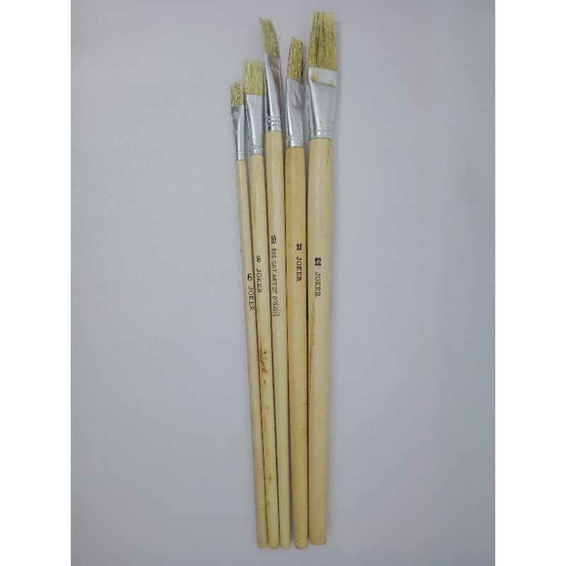 Jual Kuas Lukis Putih No 4 6 8 10 12 /kuas cat kayu & besi / kuas kue ...