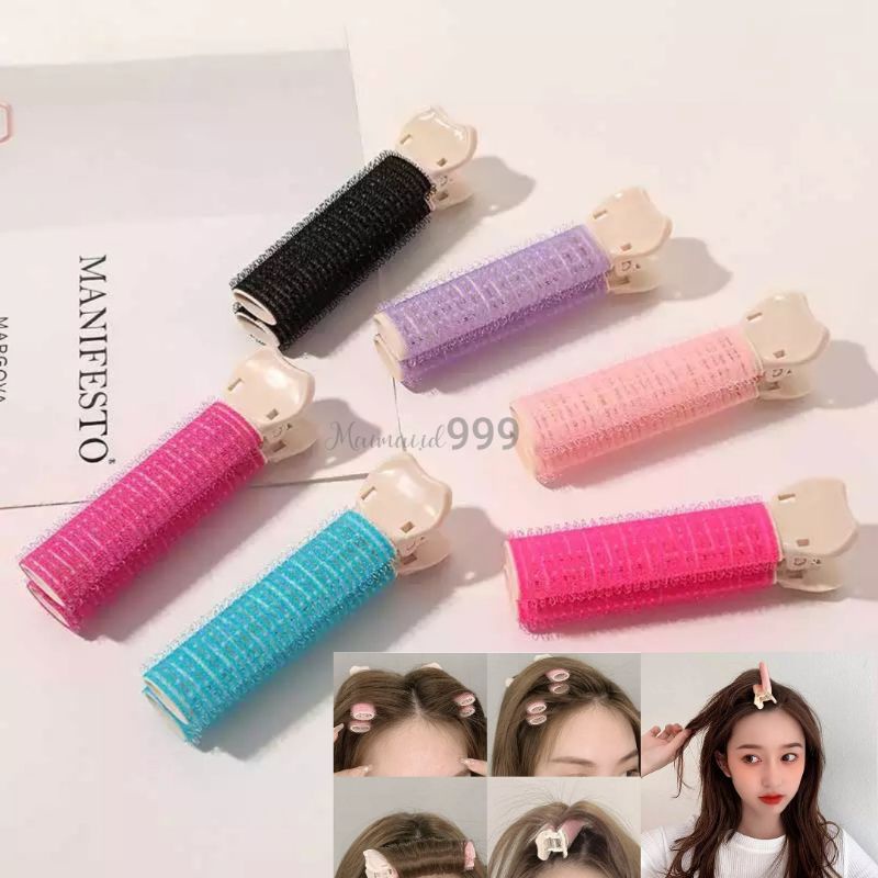 Jual Premium Roll Rambut Jepit Poni Korea Heatless / Hair Style Curling ...
