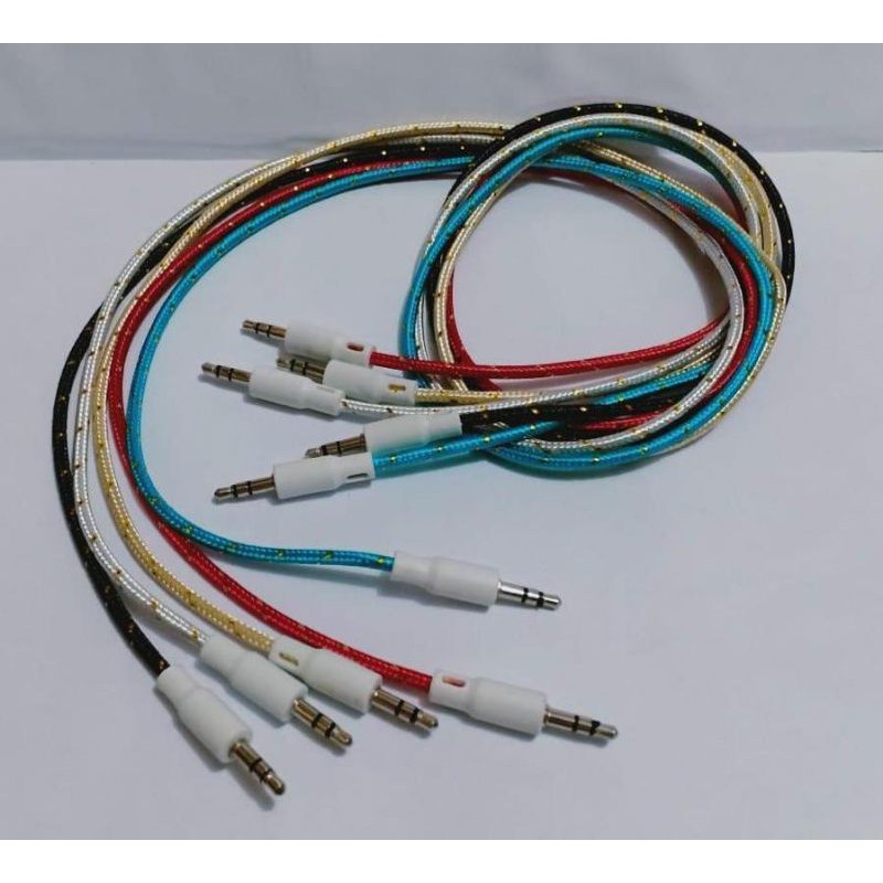 Jual Kabel AUX Audio 3,5mm 1 M Kable Jack Audio 3,5mm | Shopee Indonesia