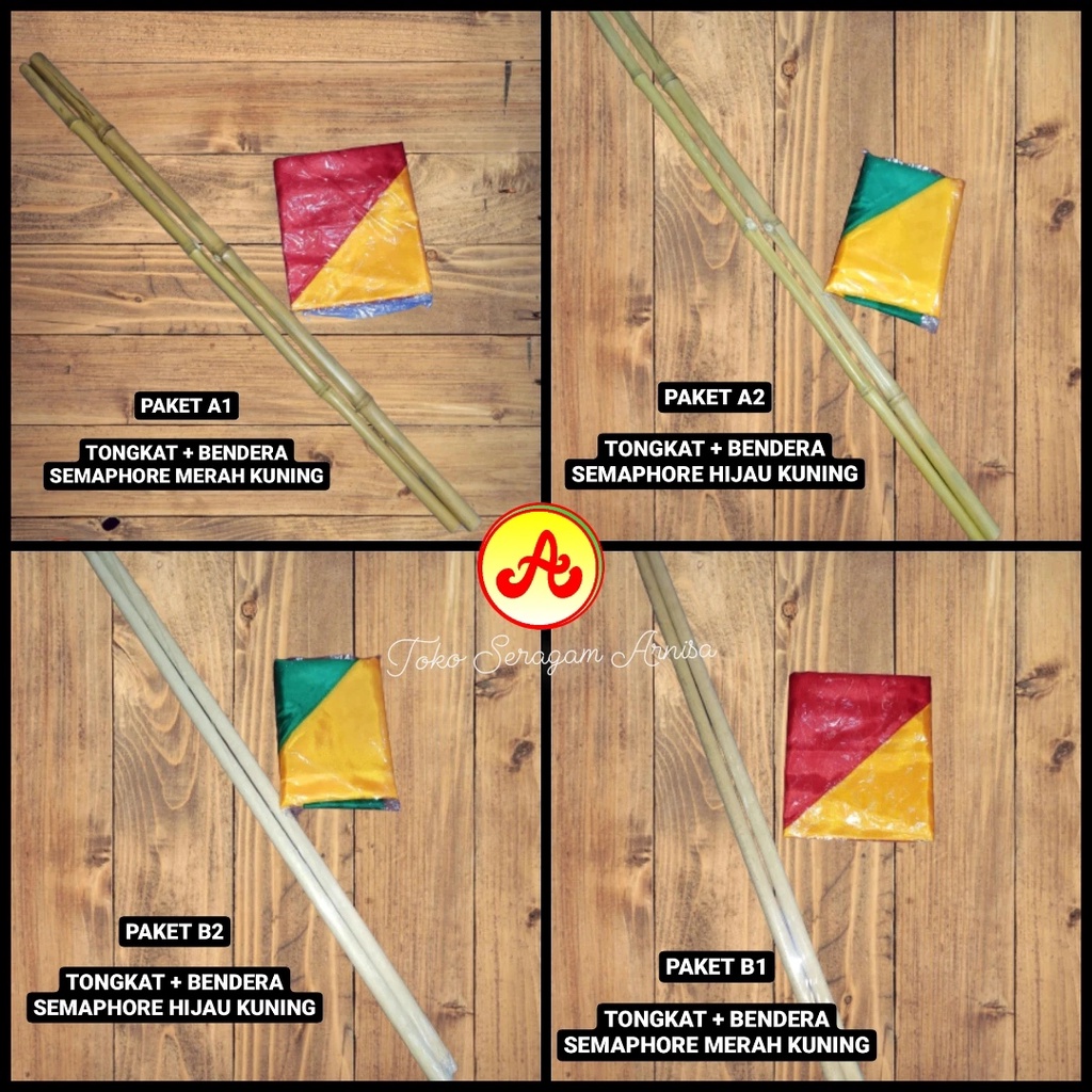 Jual [MURAH] 1 Set Tongkat + Bendera Semaphore | Shopee Indonesia