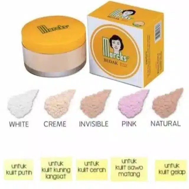 Jual Marcks Bedak Beauty Powder 20 Gr / Marcks Bedak Tabur (Kemasan Pot ...