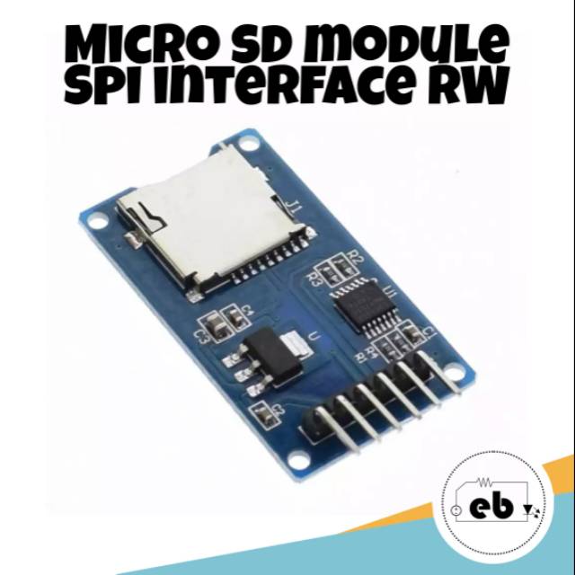 Jual Micro SD Reader Module SPI Interface Read Write Arduino Raspberry ...