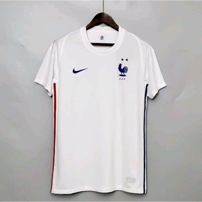 Jual Jersey Kaos Baju Bola Timnas Prancis Perancis France Away Putih ...