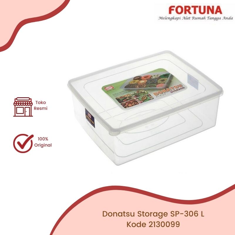 Jual Donatsu Storage SP-306 L / Kotak Makanan / Kotak Kue Plastik ...