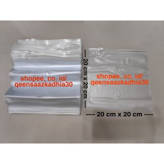 Jual Dompet Plastik Mika Buram resleting zipp lock ukuran Jumbo besar ...