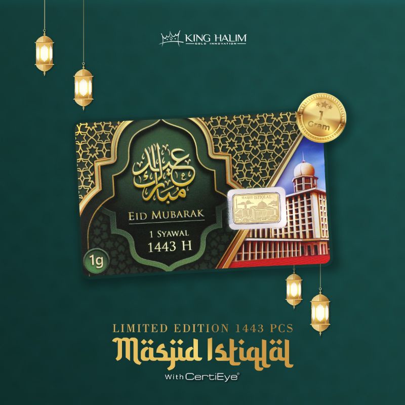 Jual LOGAM MULIA EMAS KING HALIM 1GR - MASJID ISTIQLAL | Shopee Indonesia