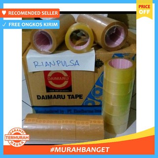 Jual Lakban Coklat Bening Selotip Solatip Solasiban Daimaru Doble Tape ...